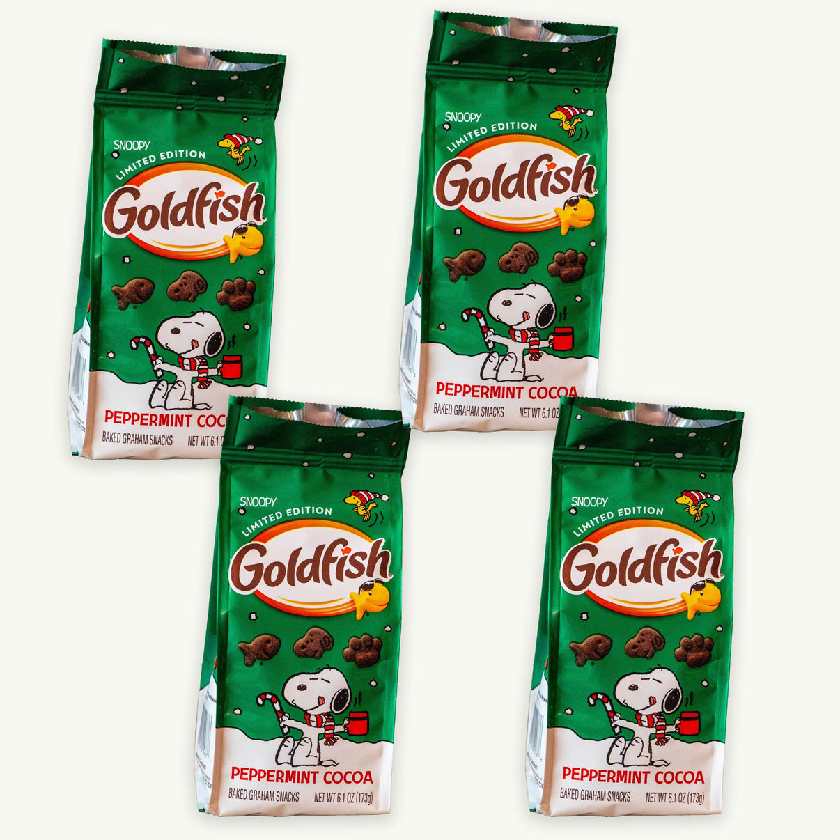 Goldfish Snoopy Peppermint Cocoa Graham Snacks 6.1oz – Noble Crunch