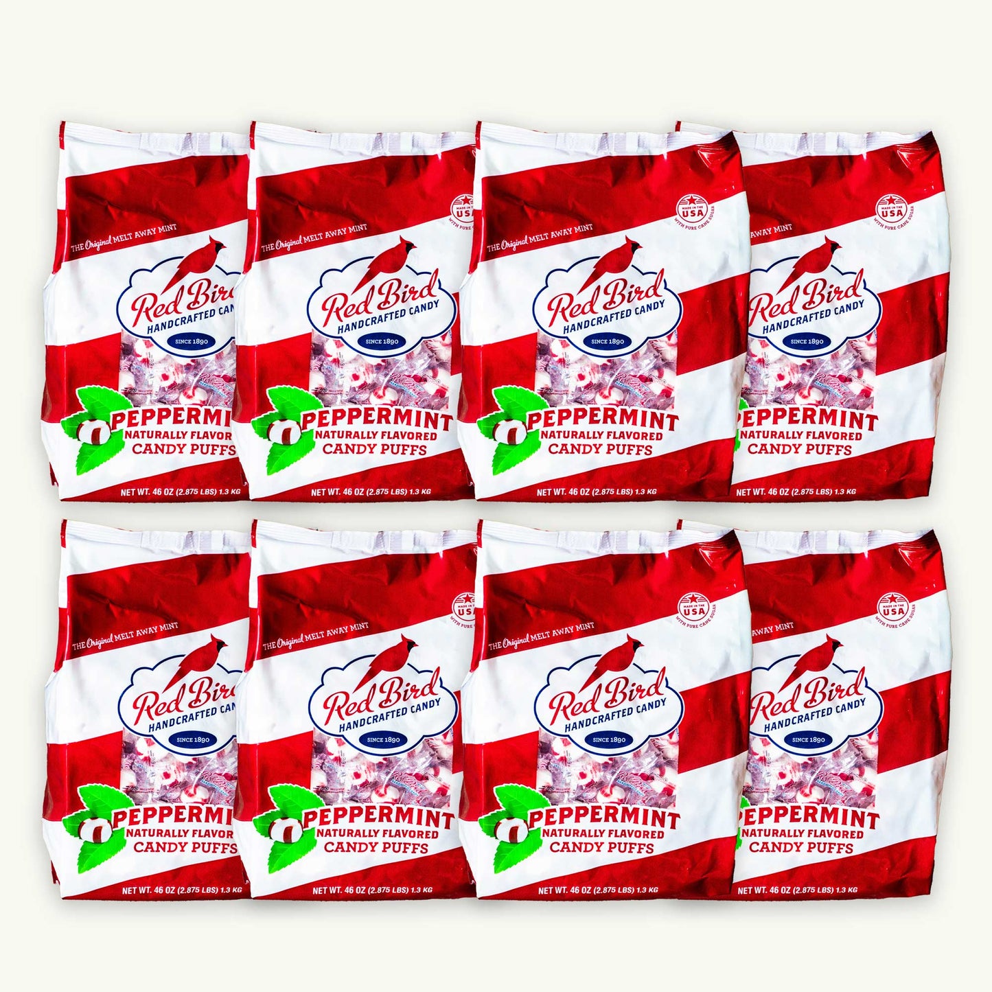 Red Bird Candy Puffs Peppermint 46oz – Noble Crunch