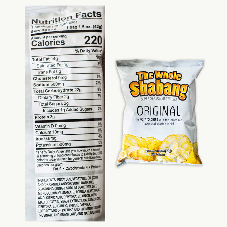 The Whole Shabang Original Potato Chips 1.5oz – Noble Crunch
