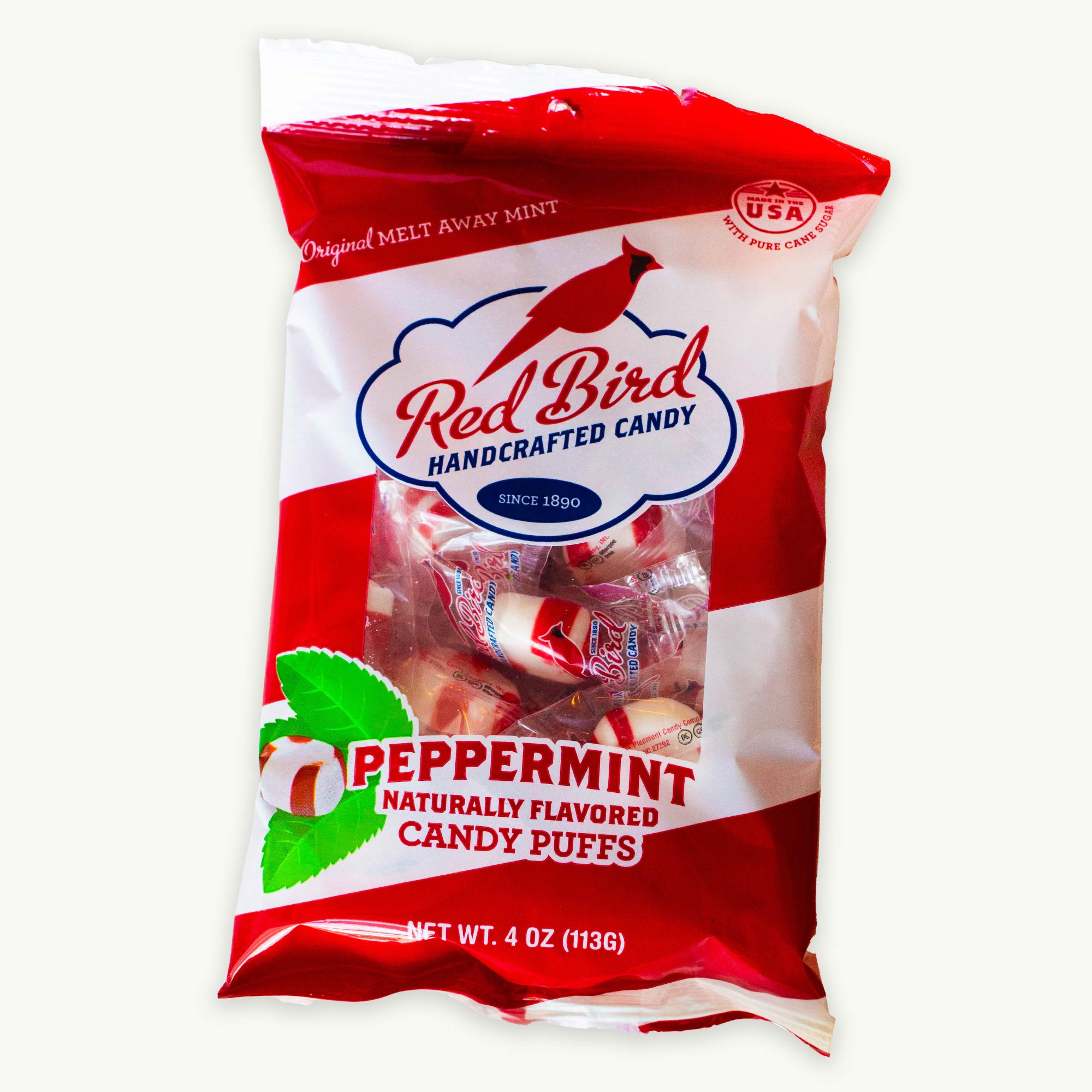 Red Bird Candy Puffs Peppermint 4oz – Noble Crunch