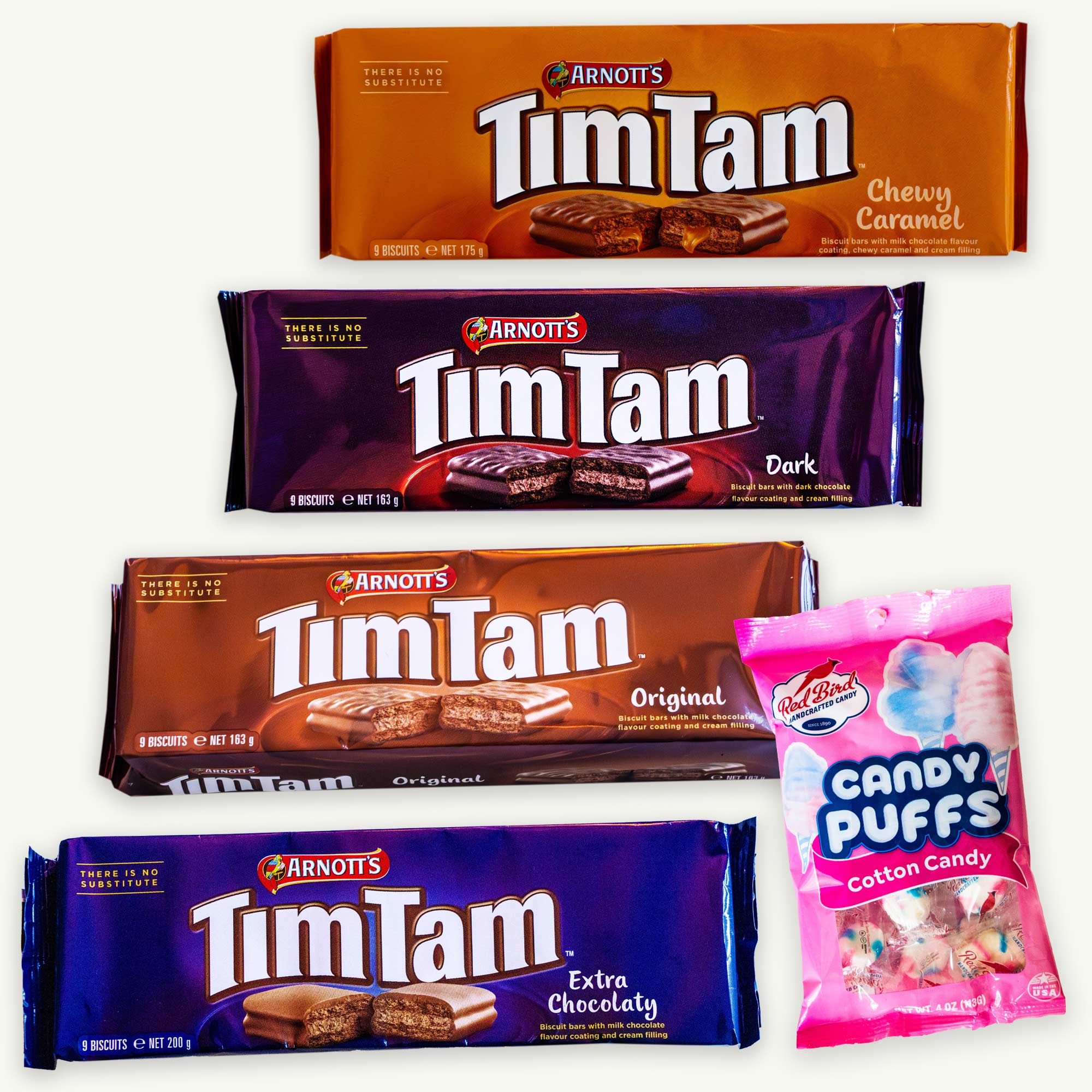 Tim Tam Cookies Variety Pack - Extra Chocolaty, Chewy Caramel, Dark, O ...